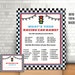 Race Car Name Name Sign and Card, Printable, Car Names Poster, What's ...