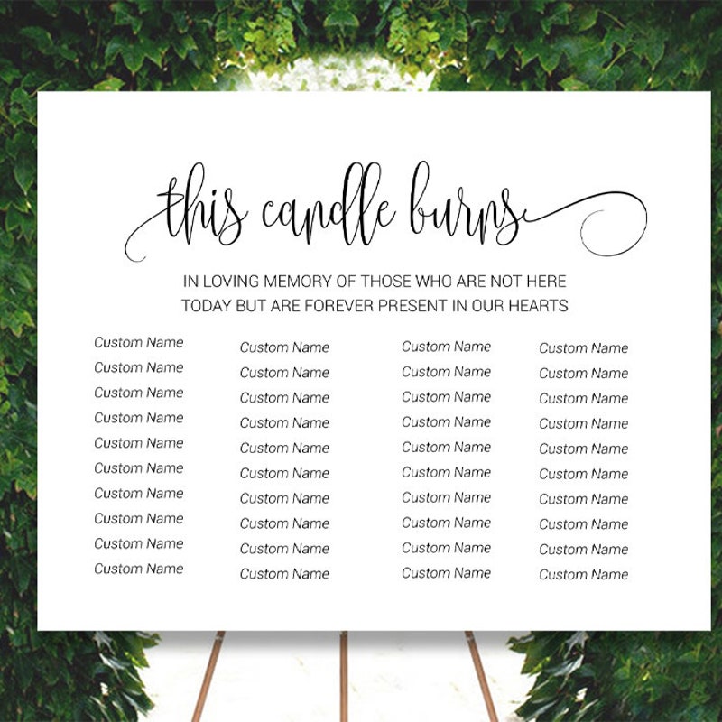 Reunion Memorial Table - Etsy