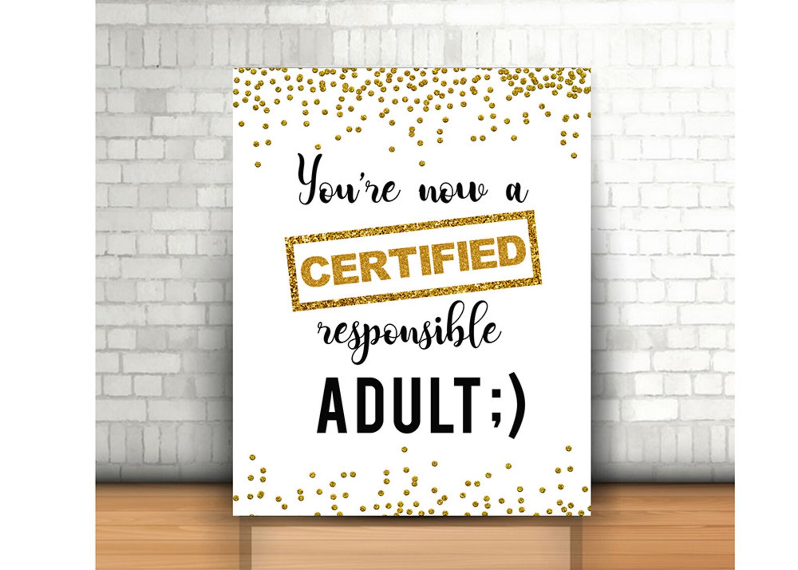 Gold 18th Birthday Signs Bundle, Cheers to 18 Years, Hello 18, Happy ...