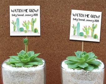 Faith Plants the Seed Love Makes It Grow Succulent Tags With - Etsy