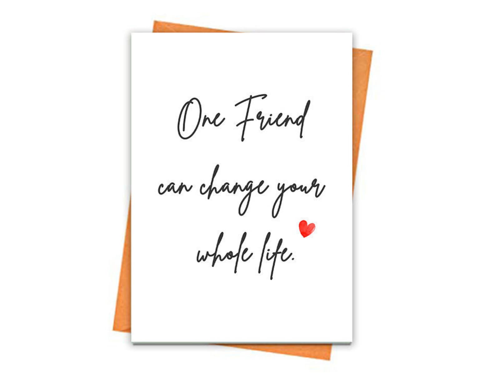 One Friend Card Best Friend Greeting Card PRINTABLE - Etsy