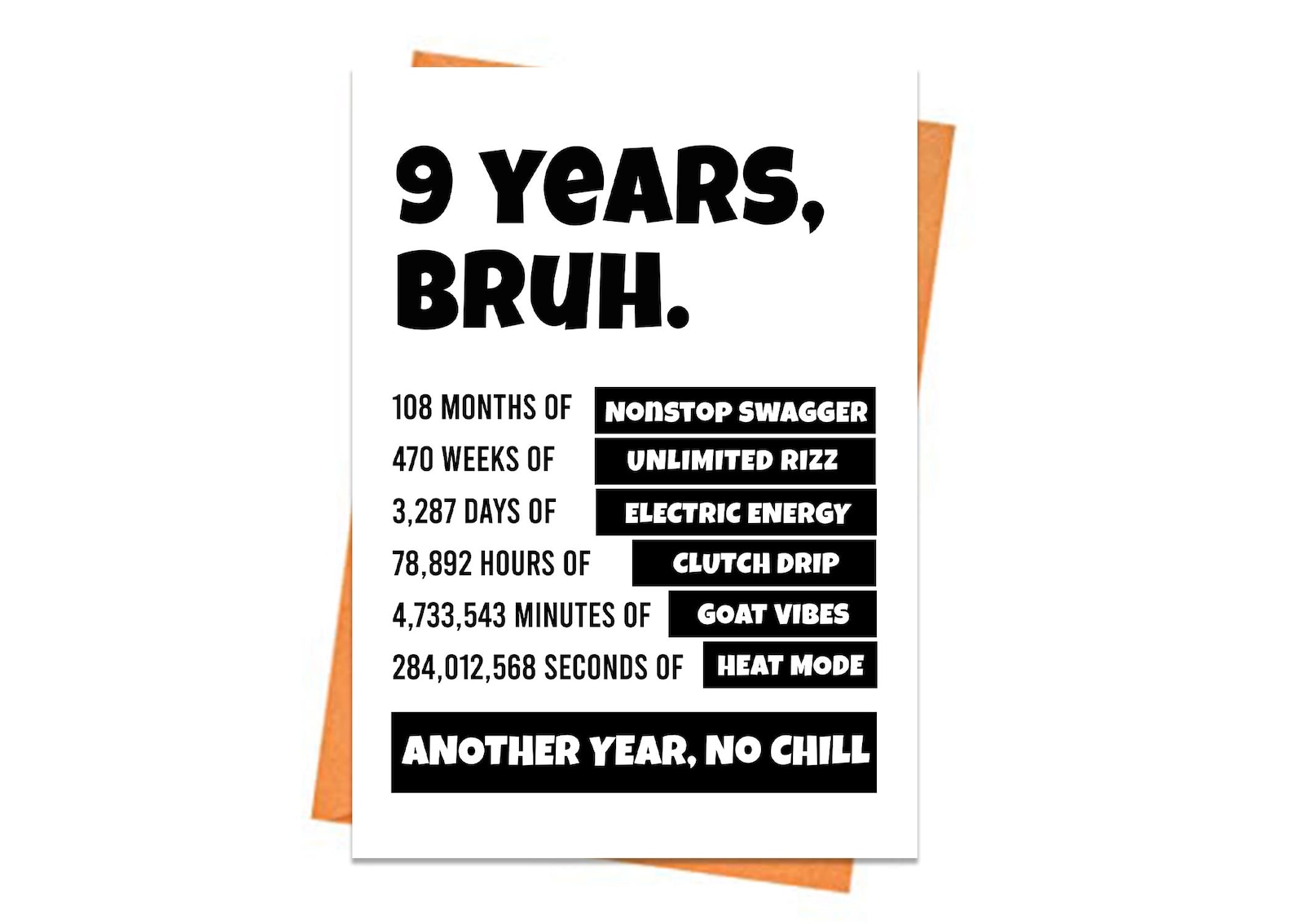 9th Bruh Birthday Card - 9th Teen Birthday Card - 9th BRUH Birthday ...