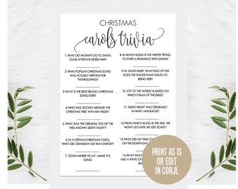 Christmas Song Trivia, Christmas Carol Trivia Game 2023, Christmas Quiz ...