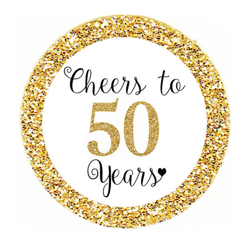 50th Anniversary Tag - Etsy
