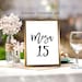 Editable Table Numbers, Printable Table Numbers, Rustic Table Numbers ...