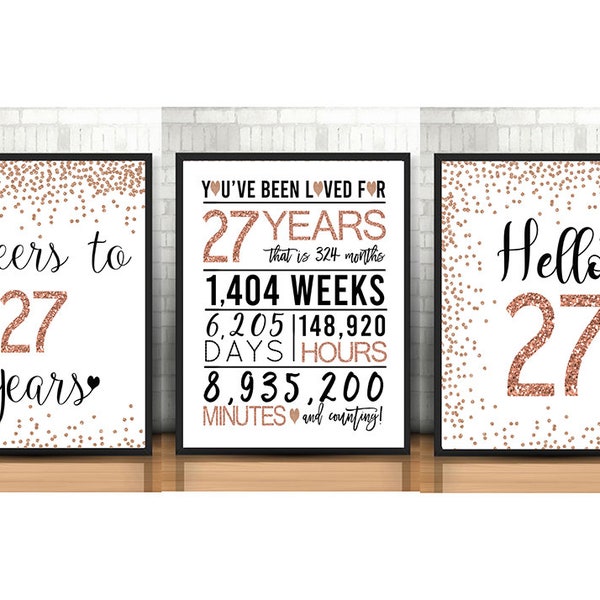 27th Birthday - Etsy