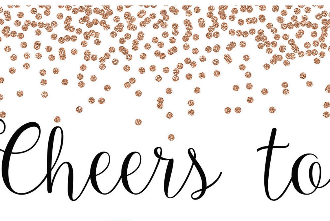 12th Birthday Sign, Cheers to 12 Years, Rose Gold 12th Birthday ...