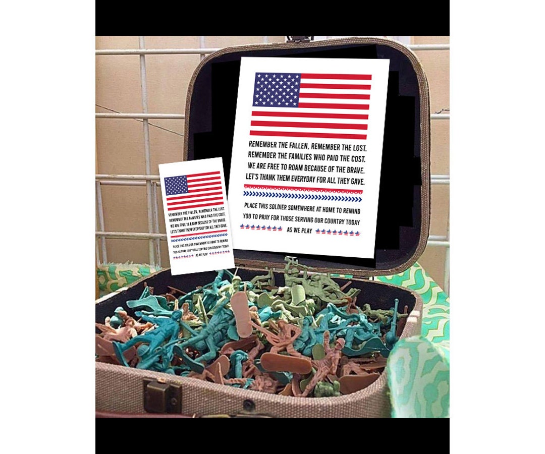 Military Party Sign and Tags, Printable, Please Take A Soldier Home ...