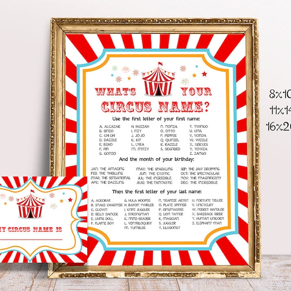 Circus Party Decor - Etsy