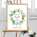 Editable Greenery Birthday Welcome Sign, Printable, Editable Birthday ...