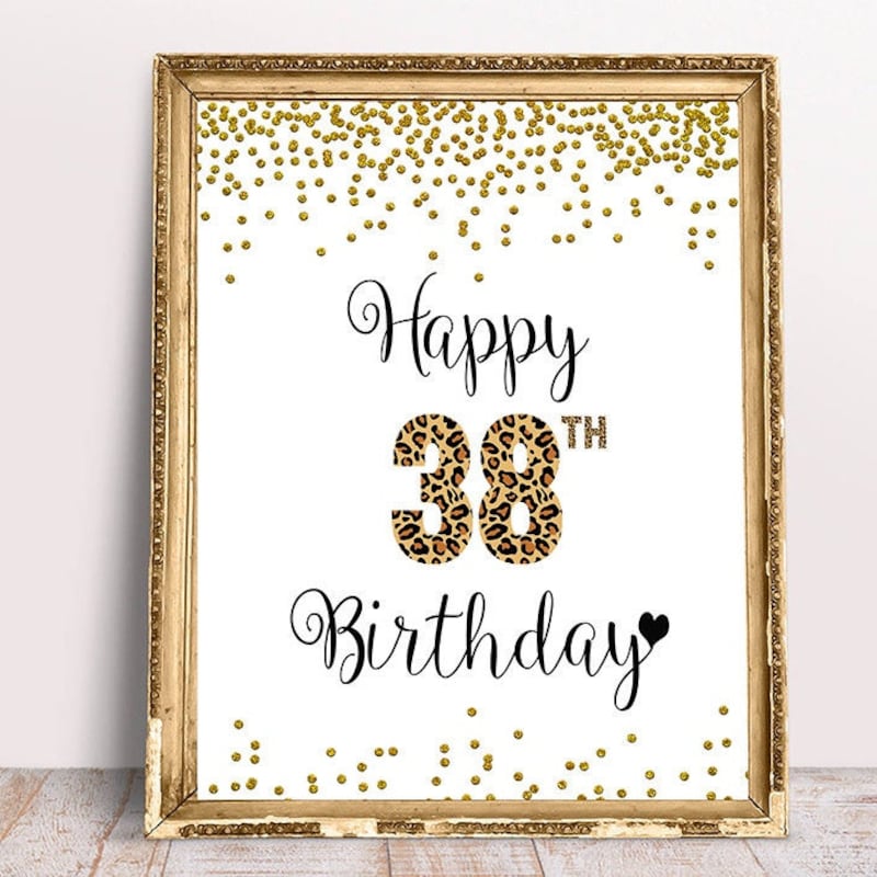38th Birthday - Etsy