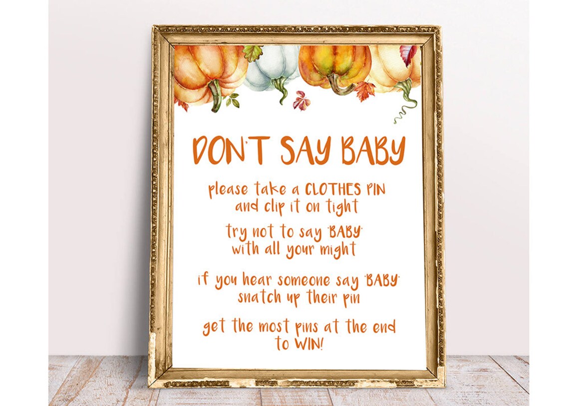 Fall Baby Shower Signs Fall Shower Sign Pack Autumn Shower | Etsy