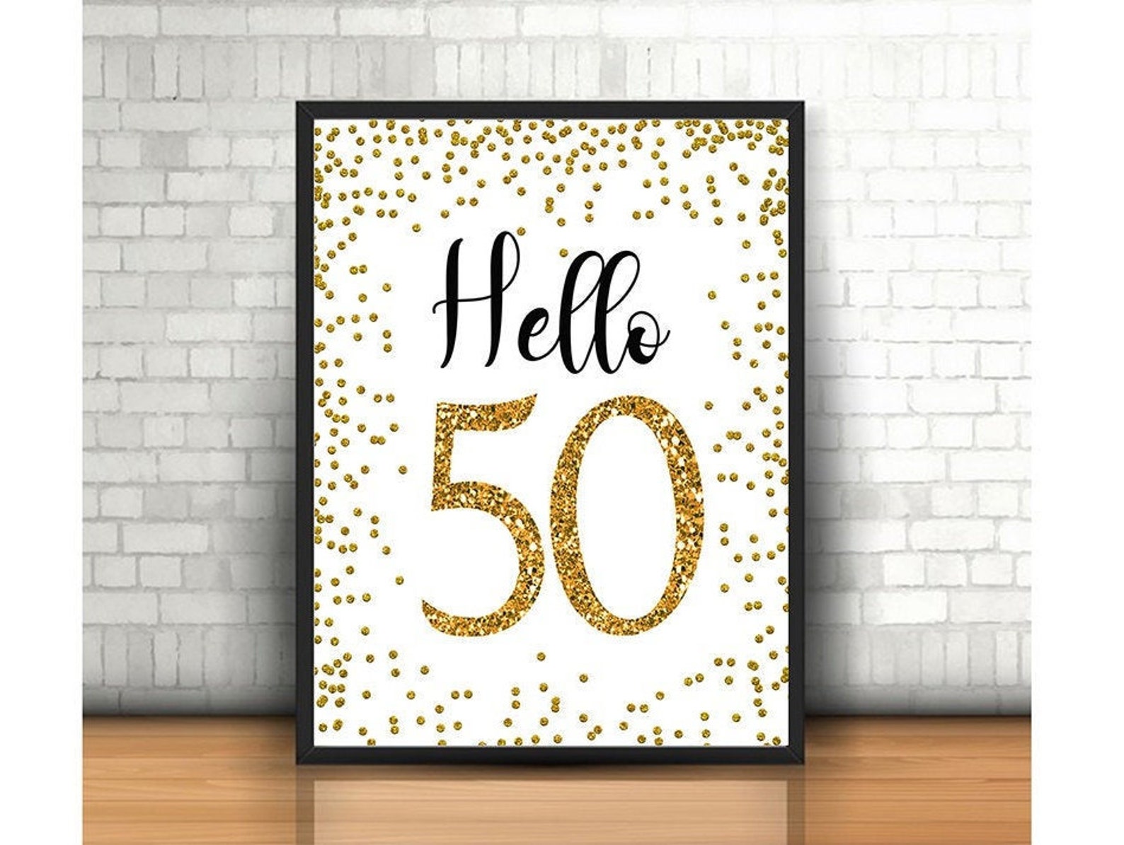 50th Birthday Decoration 50th Birthday Signs Bundle Cheers | Etsy
