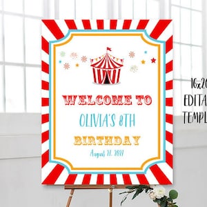 Carnival Theme Party Bundle, Invitations & Decorations, Printable ...