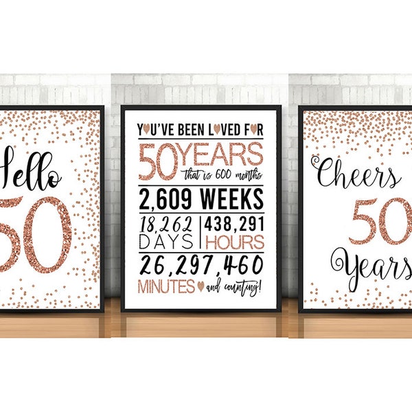 Cheers to 50 Years - Etsy