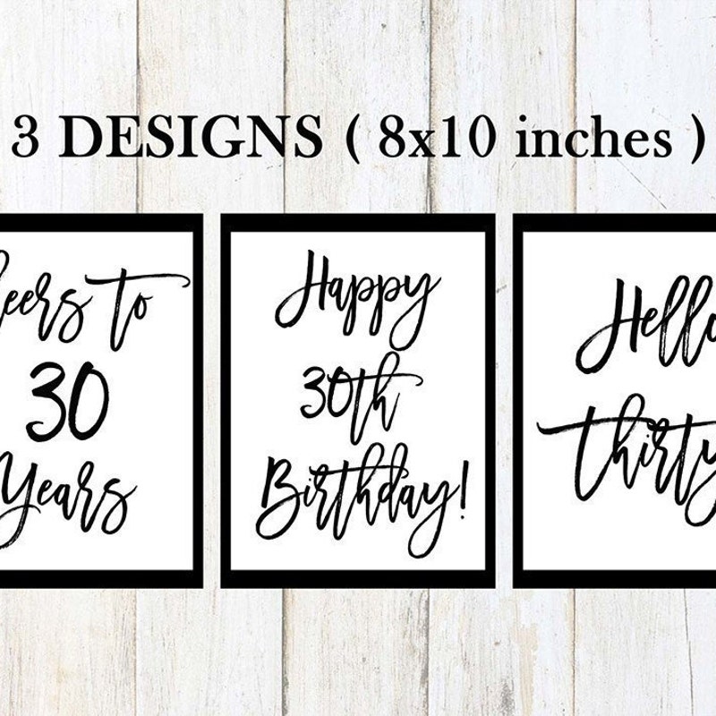 30th Birthday Sign - Etsy