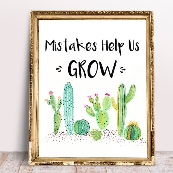 Cactus Classroom Decor - Etsy