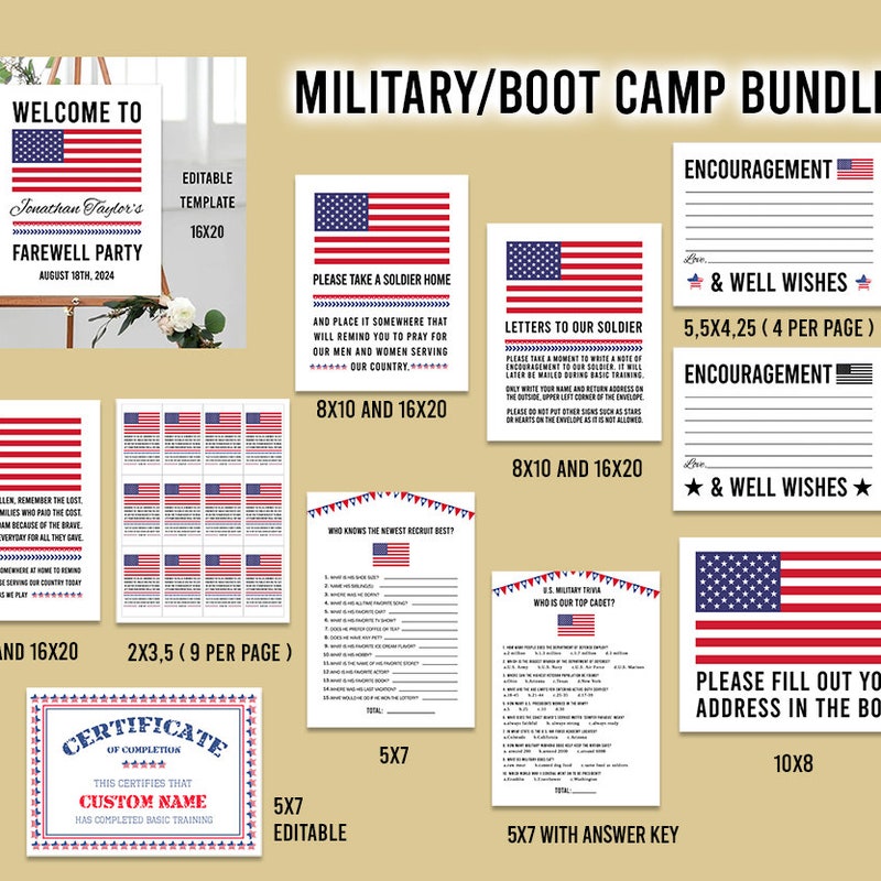Boot Camp Birthday Party - Etsy