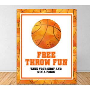 Basketball Theme Party Bundle, Basketball Birthday Signs, Printable ...