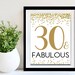 30 and Fabulous, Cheers to 30 Years, 30th Birthday Sign, 30th ...