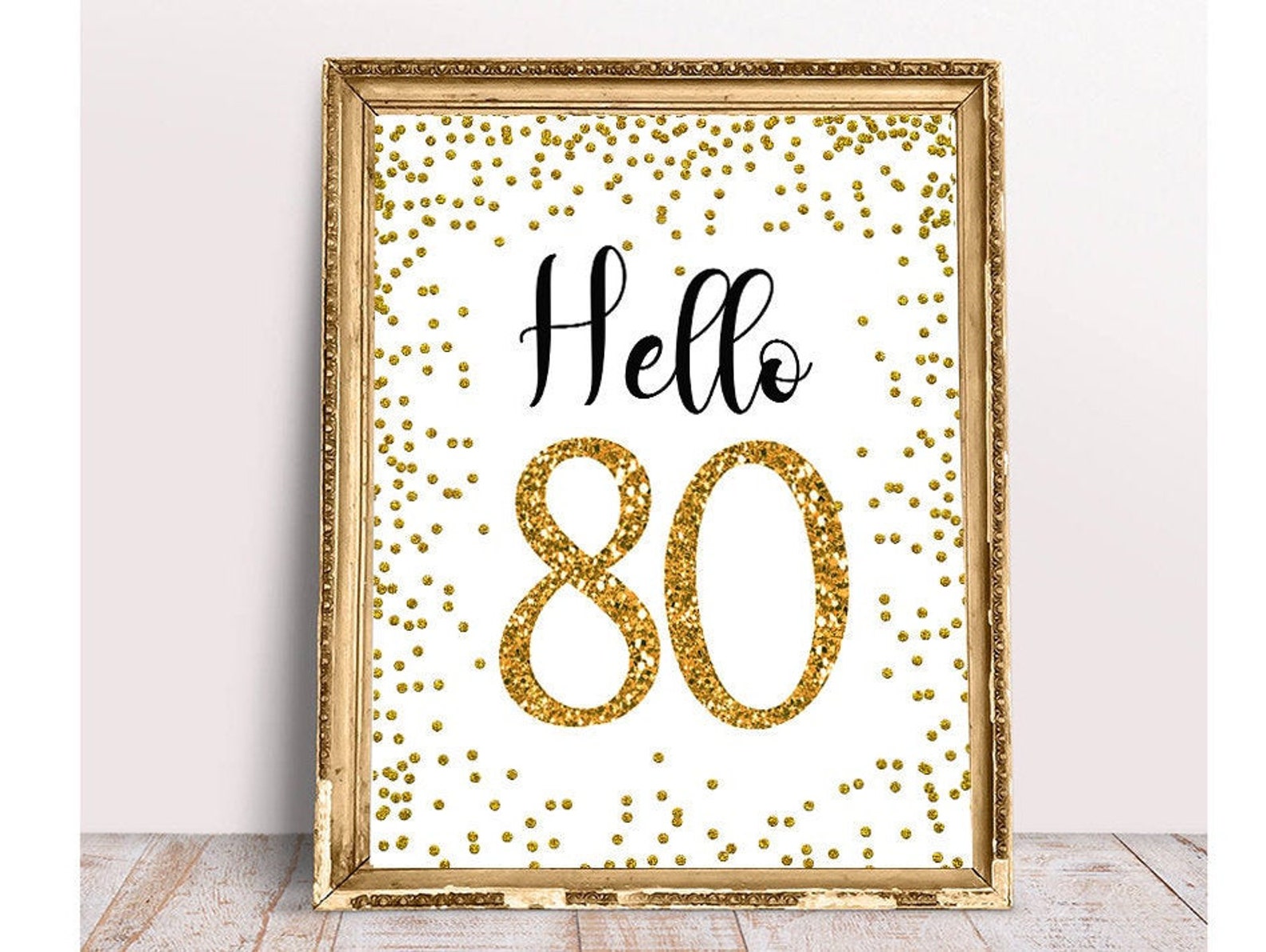 80th Birthday Decoration 80th Birthday Signs Bundle Cheers - Etsy