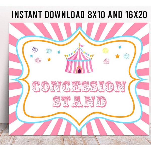 Concession Stand Sign - Etsy