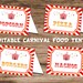 Editable Carnival Food Tent, Printable, Circus Tent Template, Circus ...