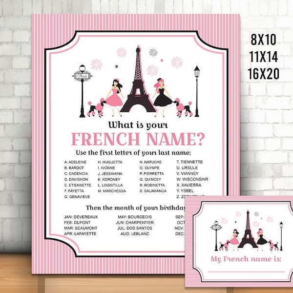 French Theme Party - Etsy