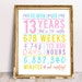 13th Birthday Sign, You Have Been Loved for 13 Years Sign, Cheers to 13 ...