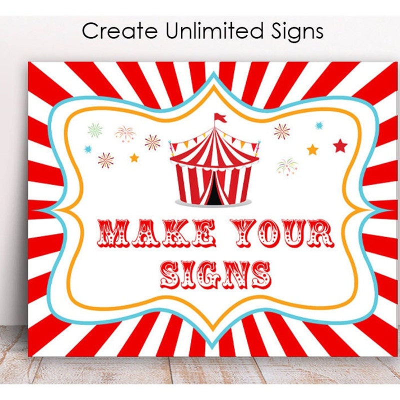 Carnival Signs - Etsy