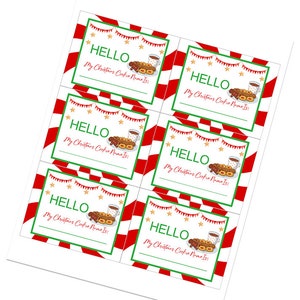 What's Your Christmas Cookie Name Game and Name Tags, Printable ...