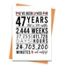 47th Birthday Card, Printable Birthday Card, 47th Birthday Printables ...