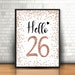 26th Birthday Signs Bundle, Cheers to 26 Years, Hello 26, Happy 26th ...