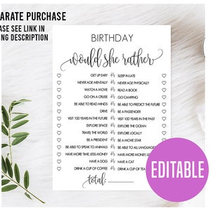 Favorite Memory of the Birthday Girl, Editable Favorite Memory Game ...