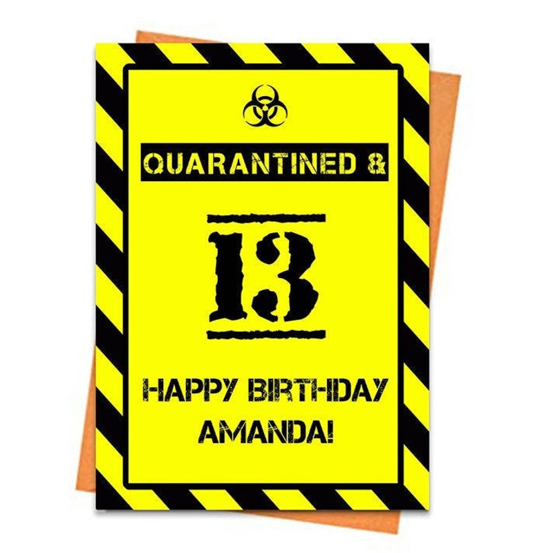 Quarantine Birthday Card - Etsy