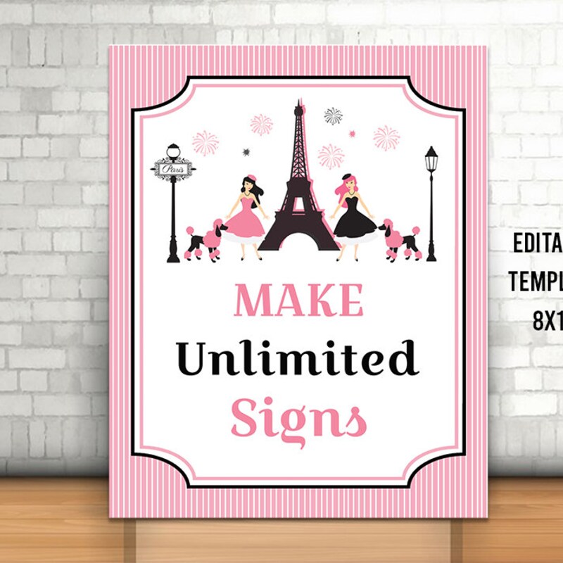 Paris Signs - Etsy