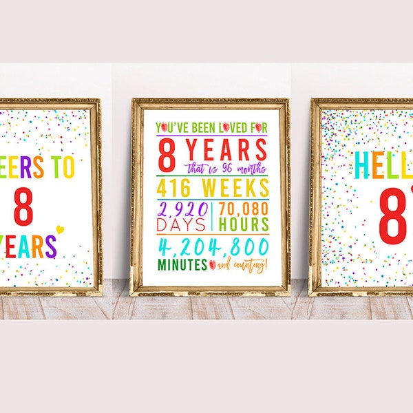 8th Birthday - Etsy