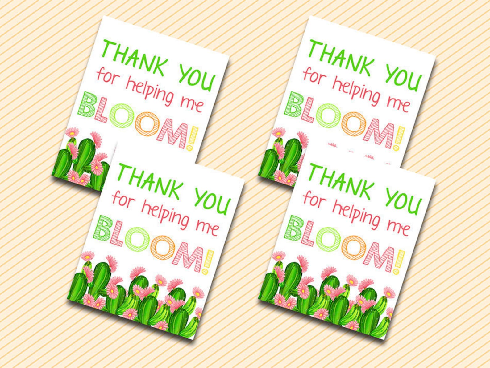 Teacher Appreciation Thank You for Helping Me Bloom Sign | Etsy