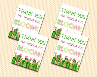 Cactus Teacher Appreciation - Etsy