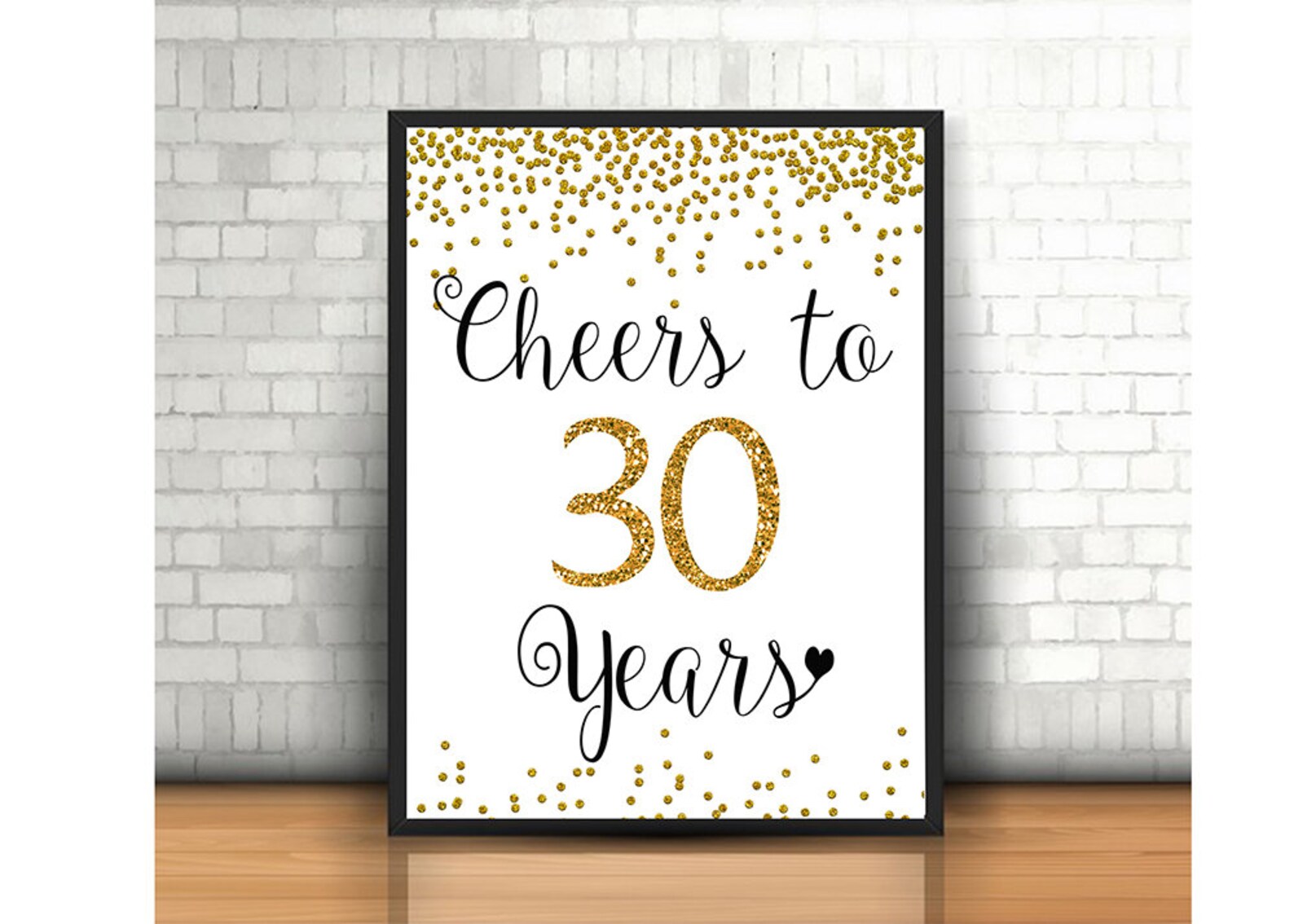 30th Birthday Decoration 30th Birthday Signs Bundle Cheers | Etsy