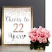 22nd Birthday Signs Bundle, Cheers to 22 Years, Hello 22, Happy 22nd ...