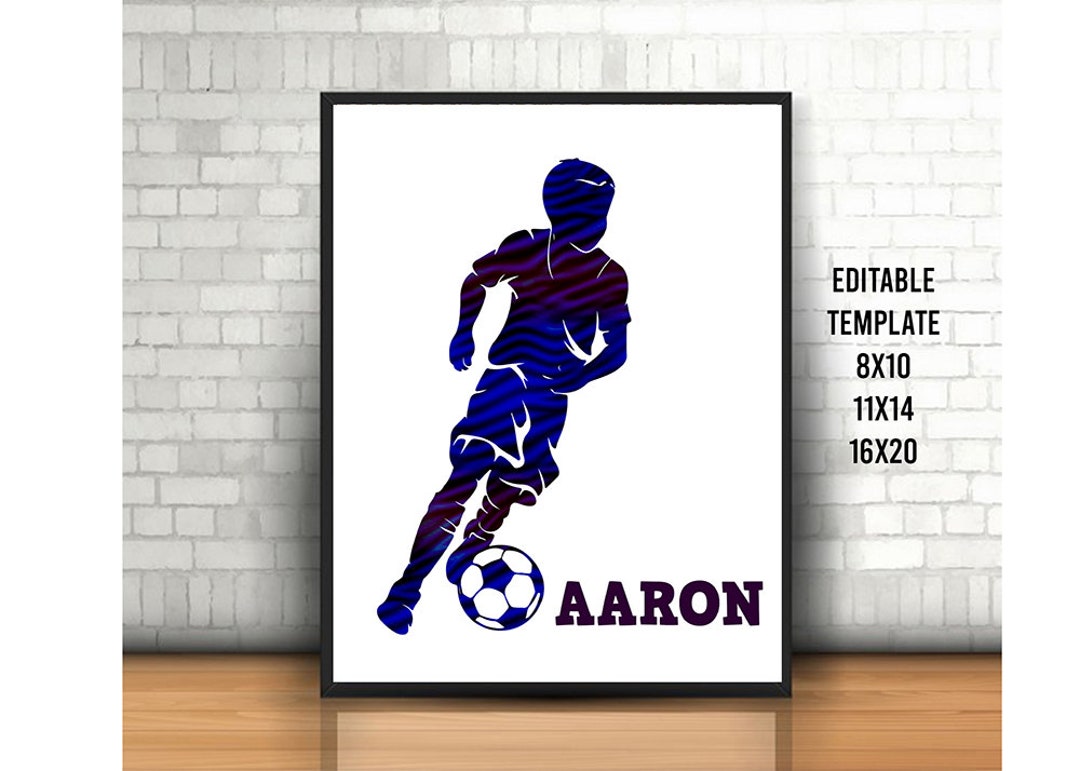 Editable Soccer Poster, Soccer Mom Gifts, Soccer Gift Template ...