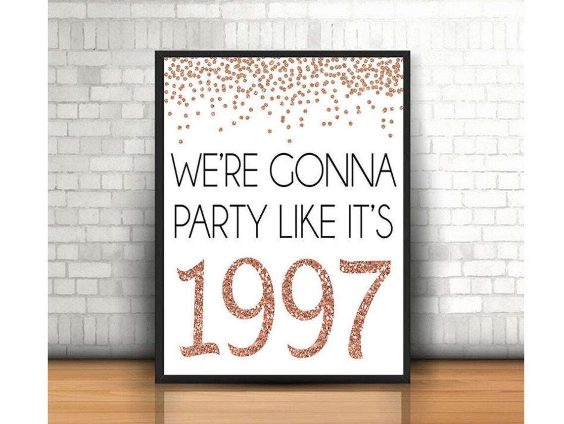 Rose Gold 24th Birthday Cheers to 24 Years Happy 24th | Etsy