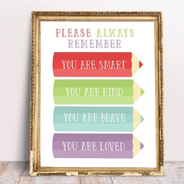 Be Brave Be Kind Be You Sign - Etsy