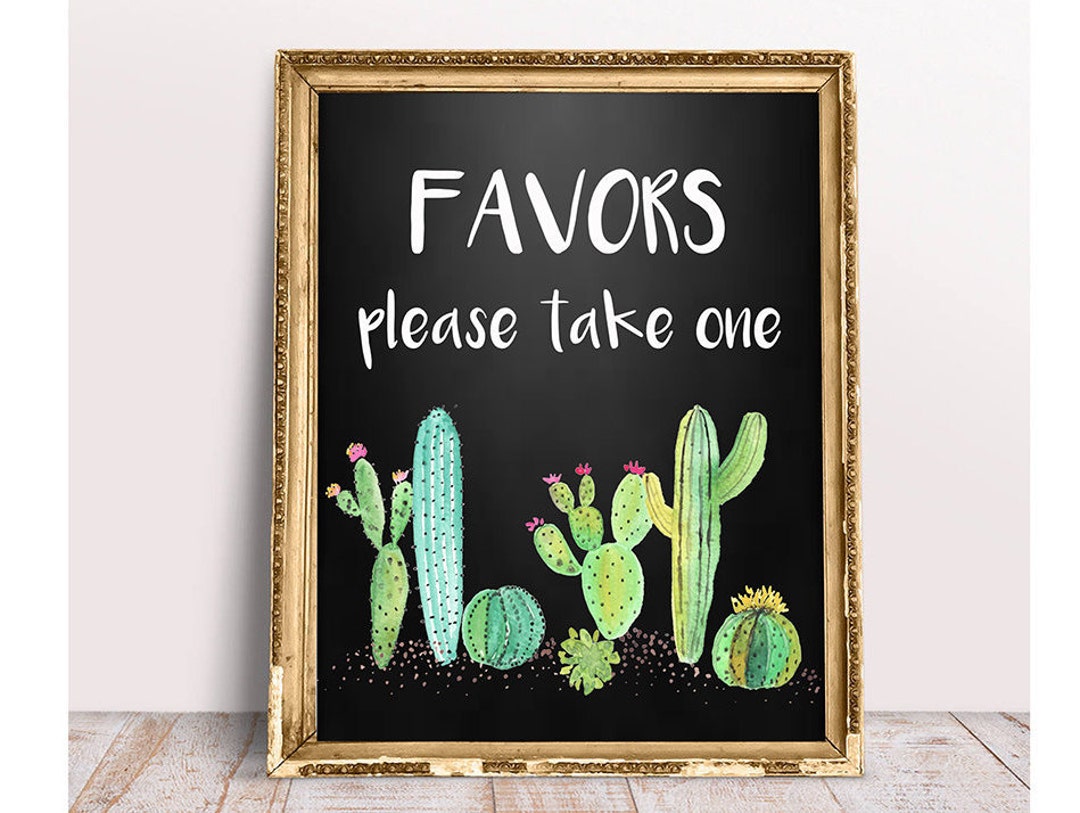 Favors Please Take One, Favors Take One, Chalkboard Favors Signs ...