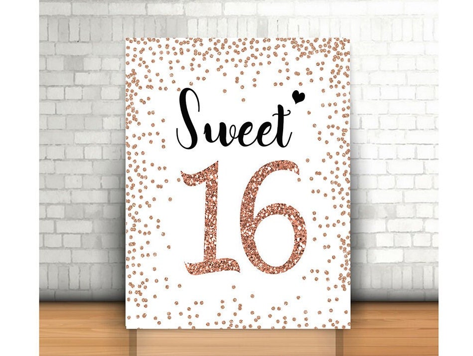 16th Birthday Signs Bundle Cheers to 16 Years Hello 16 - Etsy
