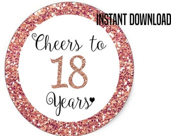 18th Birthday Tags - Etsy