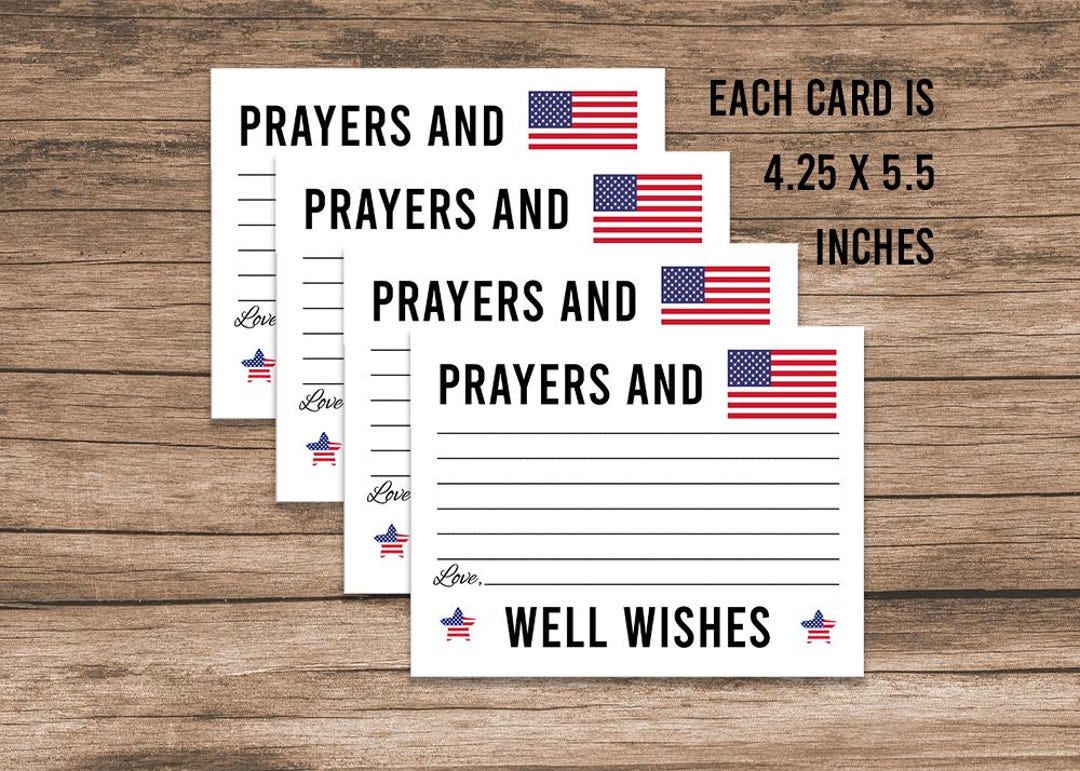 Military Prayers and Well Wishes Card, Boot Camp Send Off, American ...