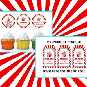 Carnival Theme Party Bundle, Invitations & Decorations, Printable ...