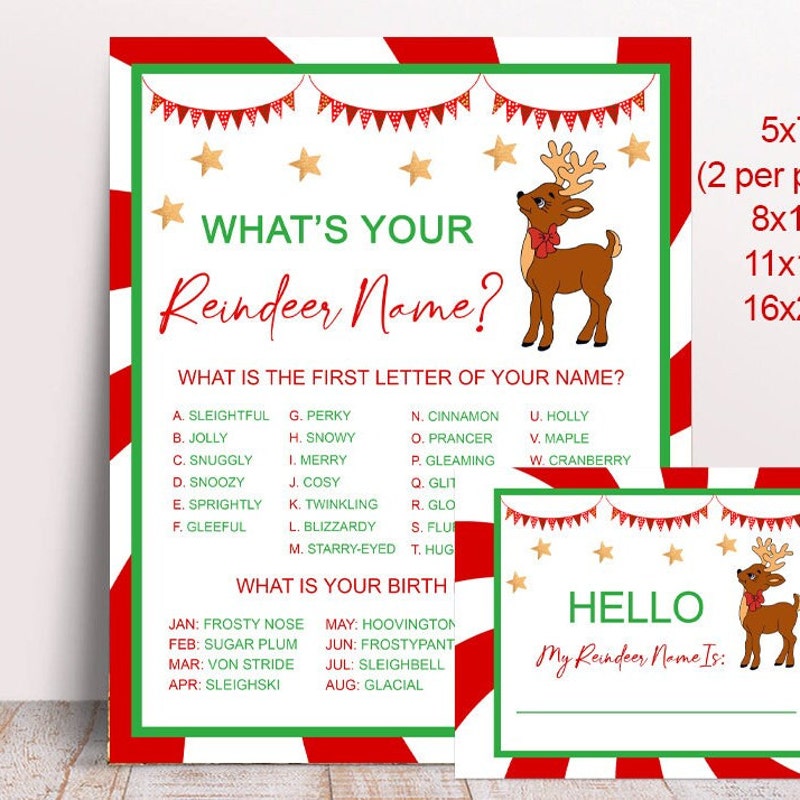 Reindeer Party - Etsy